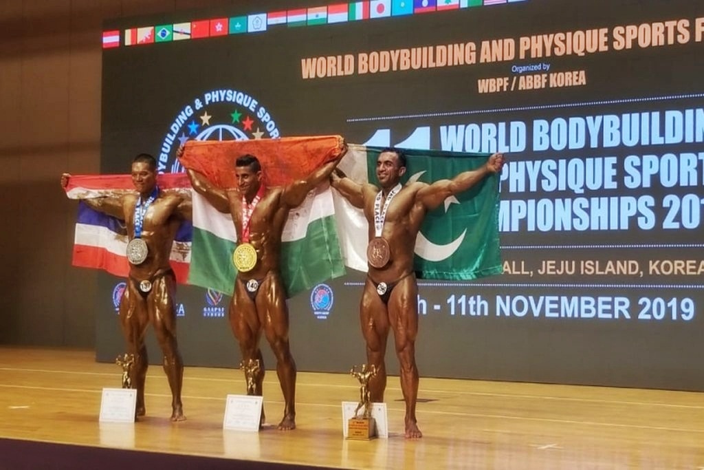 Pakistani bodybuilder, Fazal Elahi grabs bronze at 11th World ...