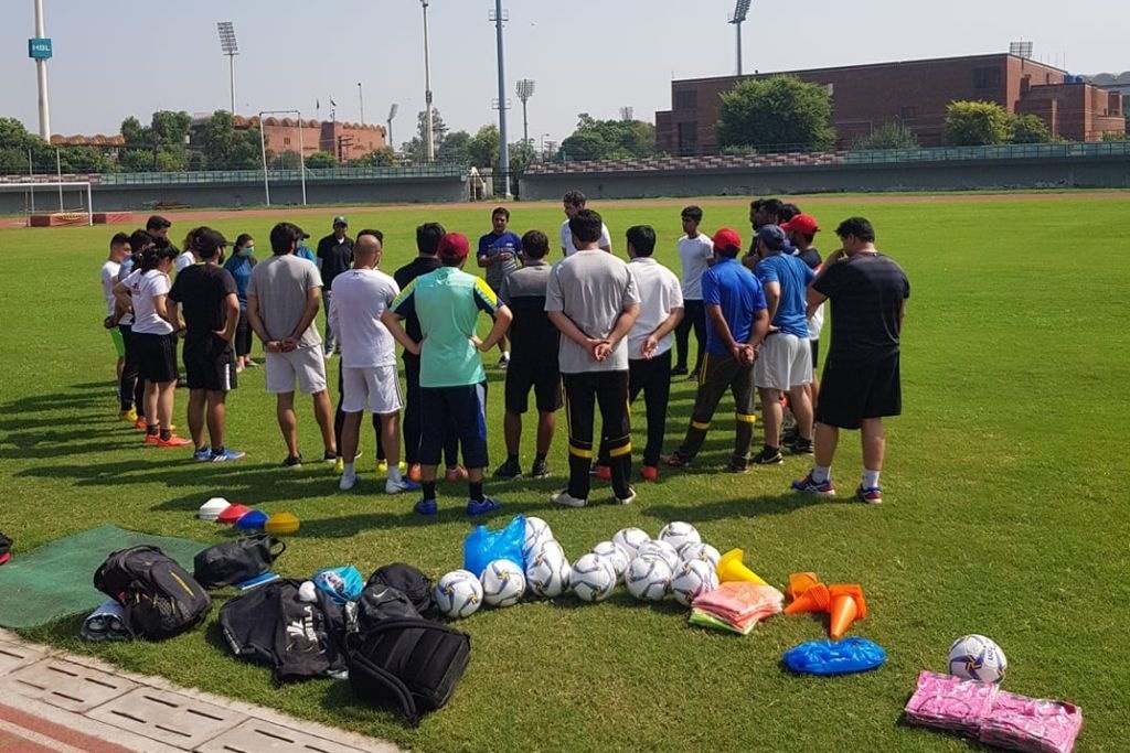 PFF 'C' License Coaching Course's first practical session gets underway ...